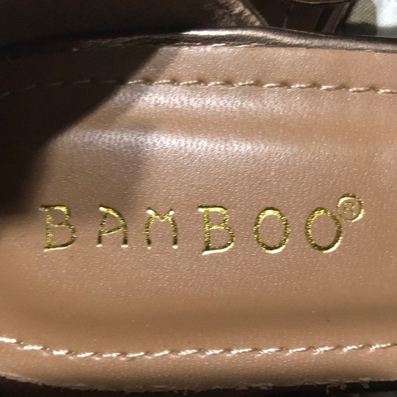 BAMBOO | Shoes | Bamboo Bronze Sparkle Flats | Poshmark